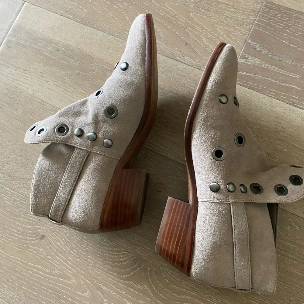 Sam Edelman | Shoes | Sam Edelman Pedra Split Strap Rivets Shaft Suede ...